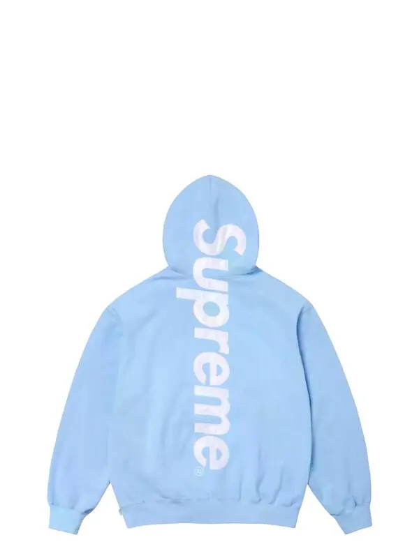 Supreme Satin-appliqué Hoodie - Blue
