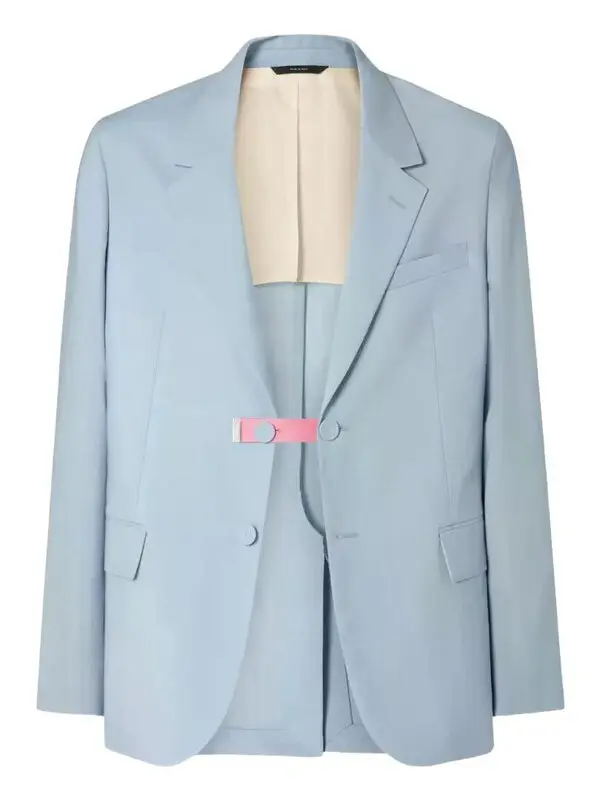 Fendi Button-fastening Blazer - Blue
