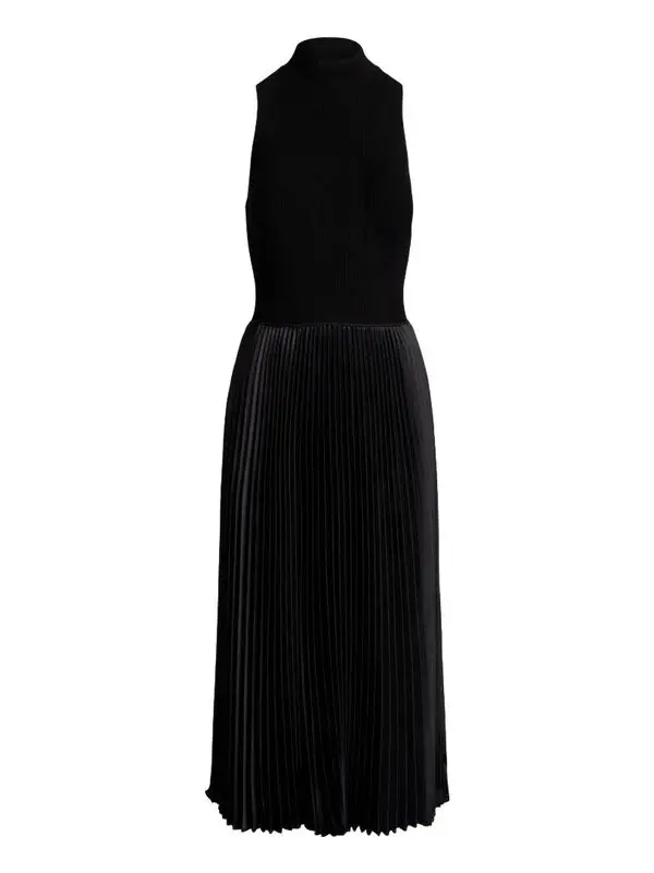 Polo Ralph Lauren Pleated Midi Dress - Black