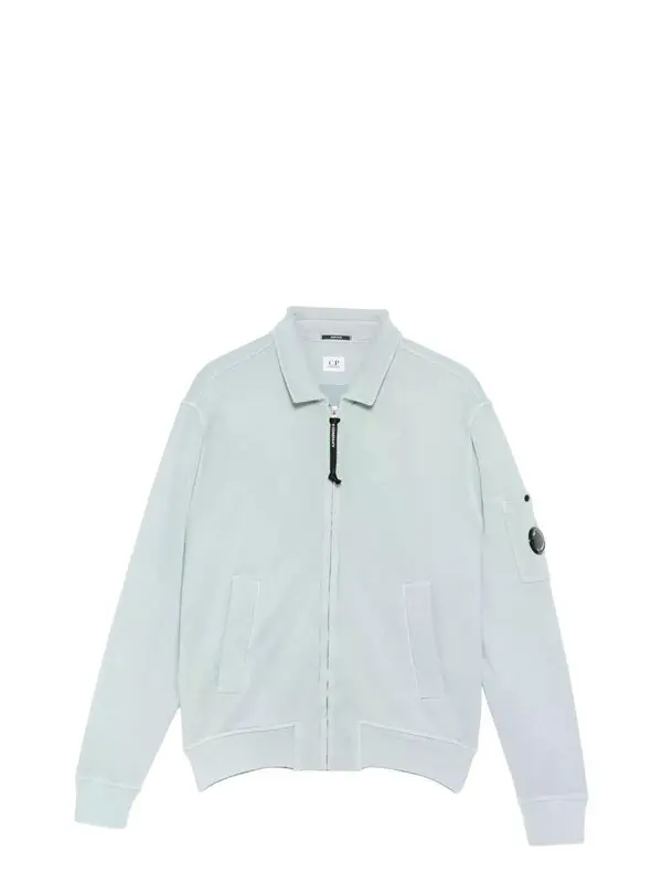 C.P. COMPANY Diagonal Fleece Sweatshirt - Blue