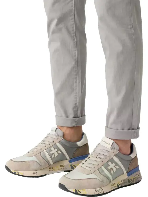 Premiata Lander 8010 Panelled Sneakers - Neutrals