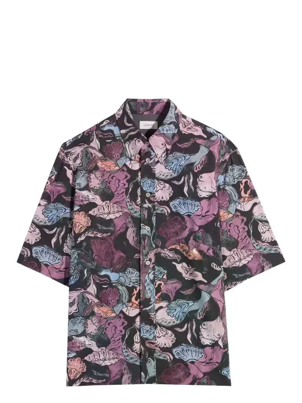 LEMAIRE Short-sleeve Buttoned Shirt - Black