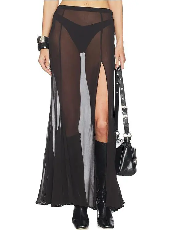 Nbd Eden Maxi Skirt - Black