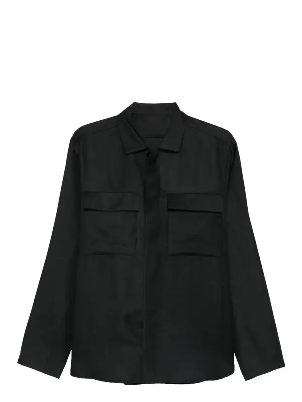 NINE:INTHE:MORNING Freud Flap-pocket Shirt - Black
