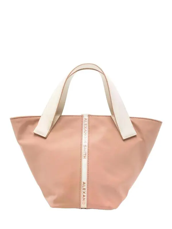 ALEXANDER SMITH Lauren Logo-stripe Tote Bag - Pink