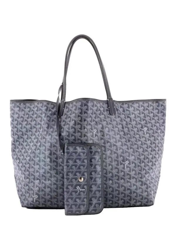 Goyard Saint Louis Coated Canvas Gm Tote Bag - Grey
