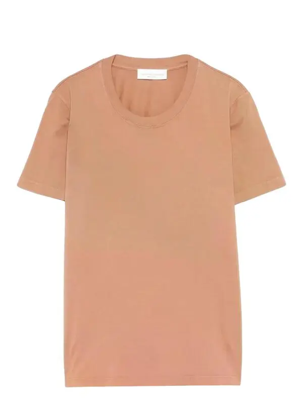 ROBERTO COLLINA Crew Neck T-shirt - Brown