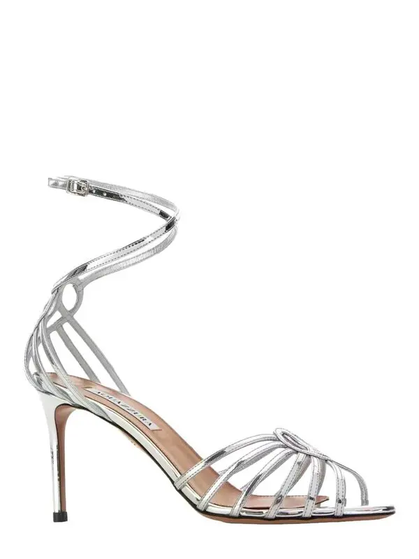 AQUAZZURA Sweetheart Strappy Sandals - Silver