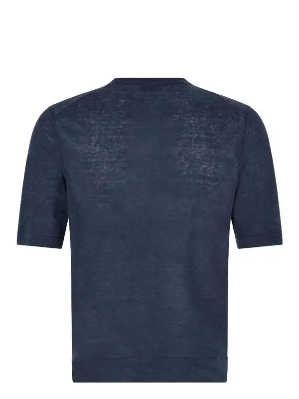 BALLANTYNE Argyle-pattern T-shirt - Blue