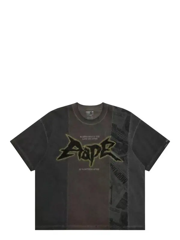 AAPE BY *A BATHING APE Patchwork Print T-shirt - Black