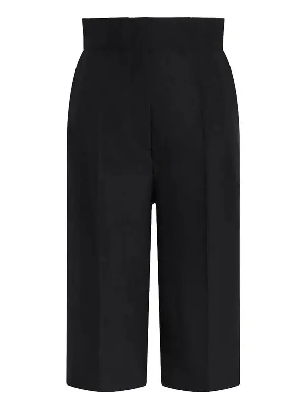 Khaite Raelle Tailored Cady Shorts - Black