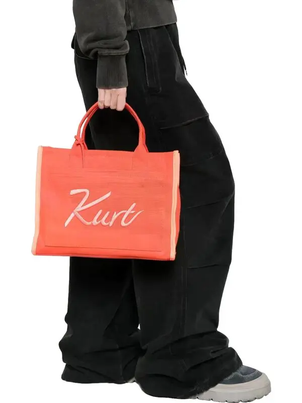Kurt Geiger Signature Medium Tote Bag - Orange