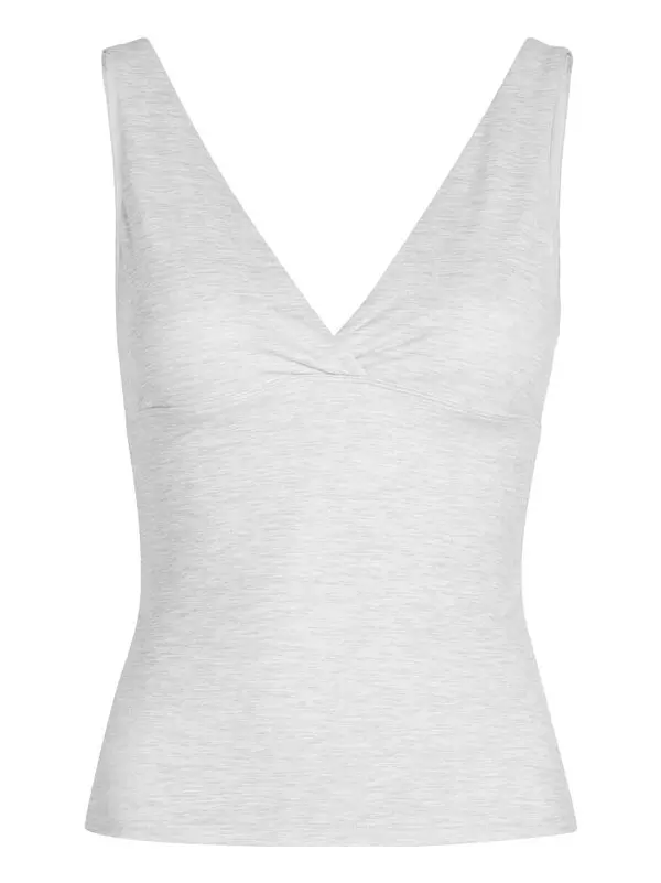 TALA Dayflex V-neck Stretch-jersey Vest - Grey