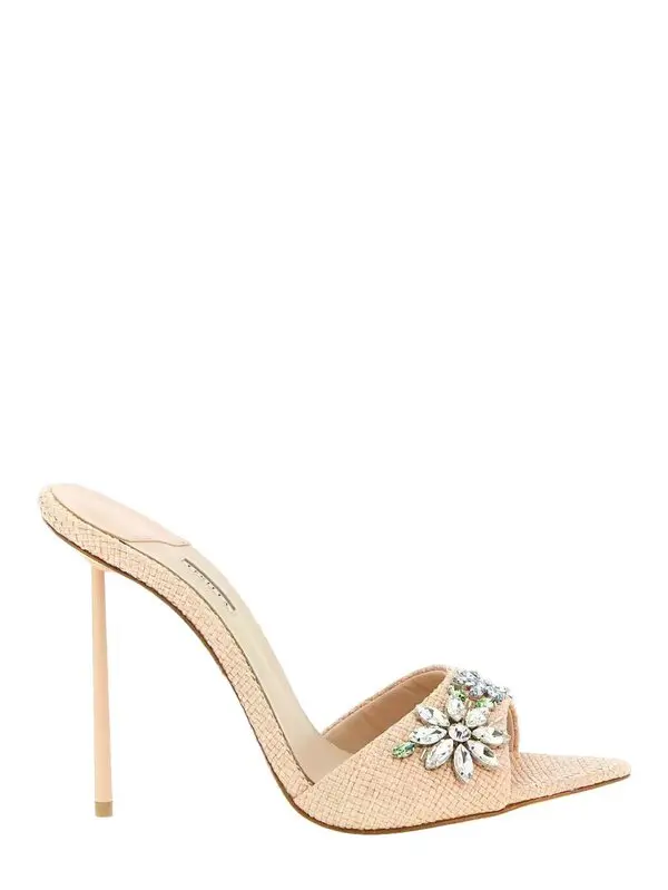 LE SILLA Prairie Crystal-embellished Stiletto Sandals - Pink