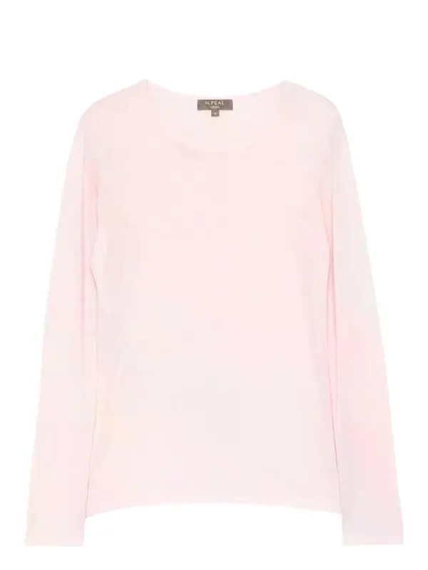 N.peal Eden Top Round Neck Long Sleeve - Pink