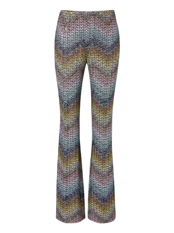 Missoni Sequined Lame Flared Trousers - Multicoloured
