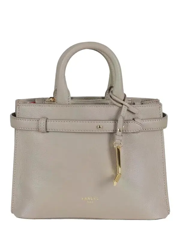 LANCEL Top Handle Clutch Bag With Gold-tone Hardware - Grey