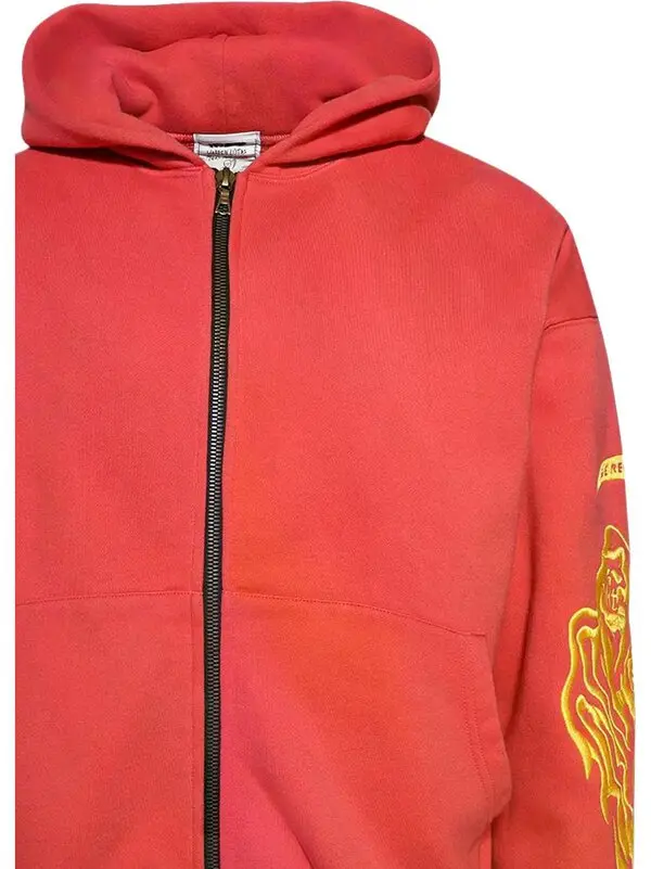 WARREN LOTAS Serenity Reaper Zip-up Hoodie - Red