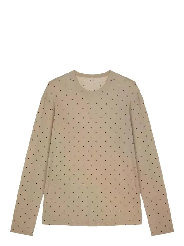 JNBY Polka Dot Long Sleeve T-shirt - Neutrals