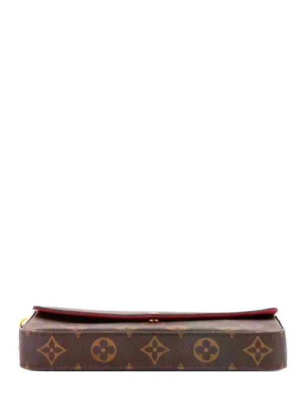 LOUIS VUITTON Felicie Pochette Monogram Canvas Crossbody Bag - Brown