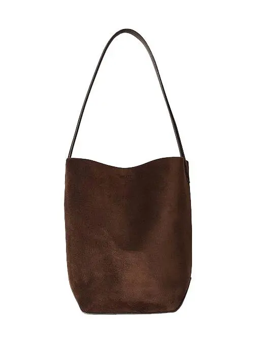 THE ROW Park Edge North South Small Tote Bag - Mocha