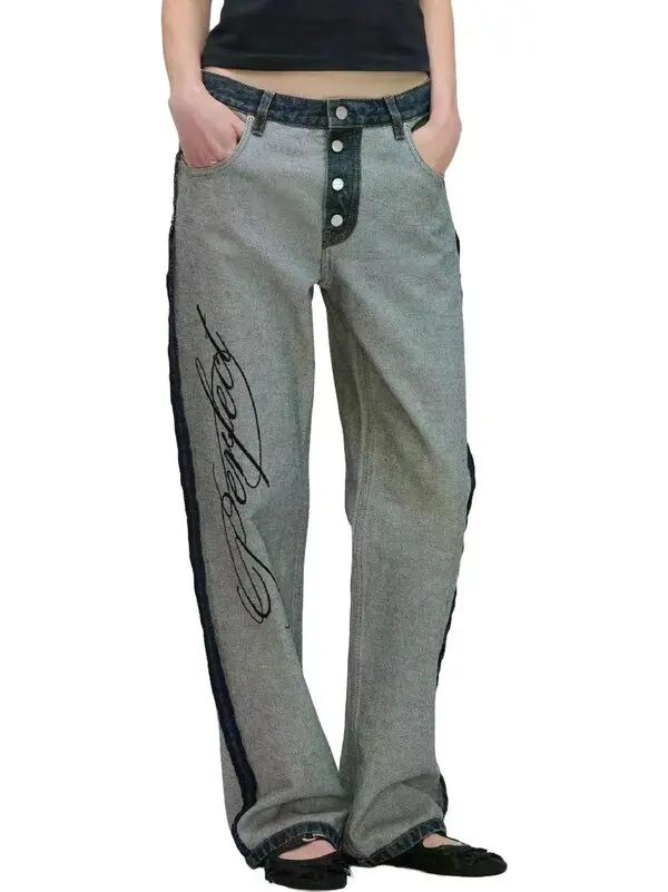 Marc Jacobs Perfect Imperfect Stripe Jeans - Grey