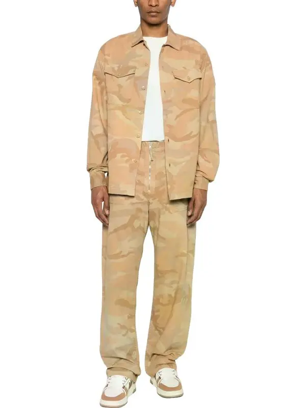 Aries Camouflage Long-sleeve Shirt - Neutrals