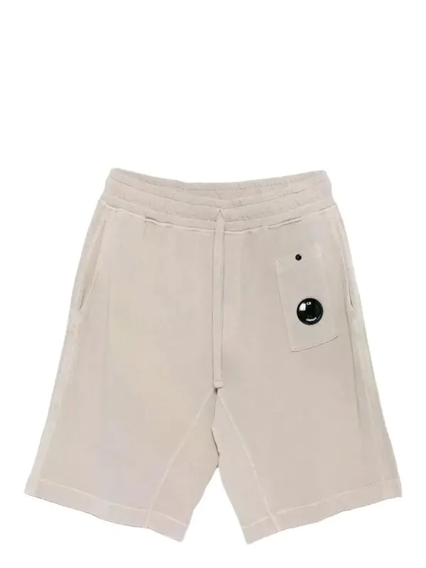 C.P. COMPANY Logo-detail Track Shorts - Neutrals