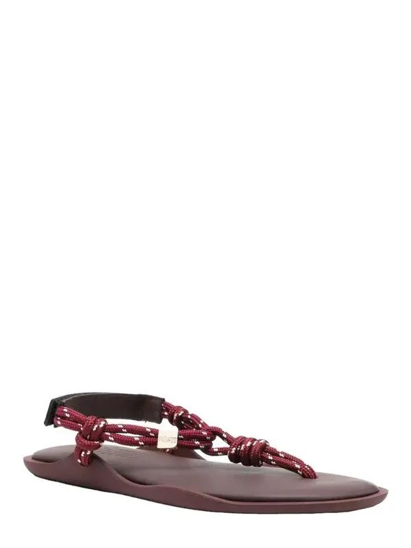 Flowze Fló Monocolor Rope Sandals - Red