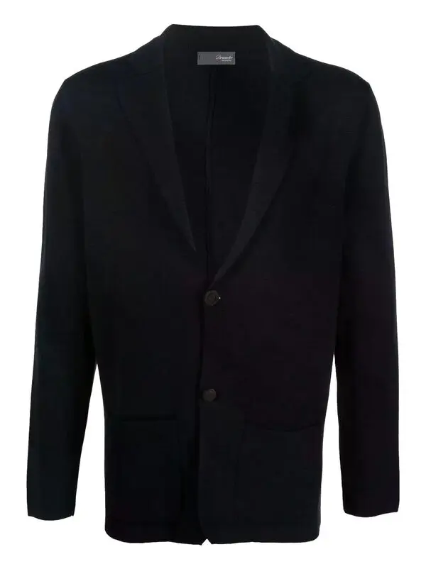 DRUMOHR V-neck Buttoned Cardigan - Blue