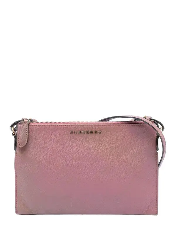 Burberry Leather Peyton Crossbody Bag - Pink