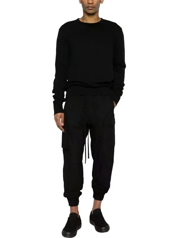 THOM KROM Drawstring Cargo Pants - Black