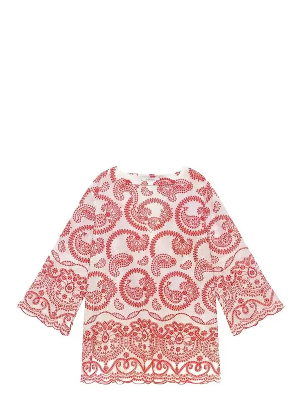 Malìparmi Broderie Anglaise Paisley Shirt - Red