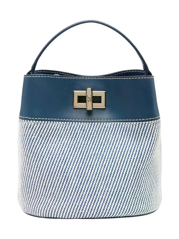Furla Amelia Leather Bucket Bag - Blue