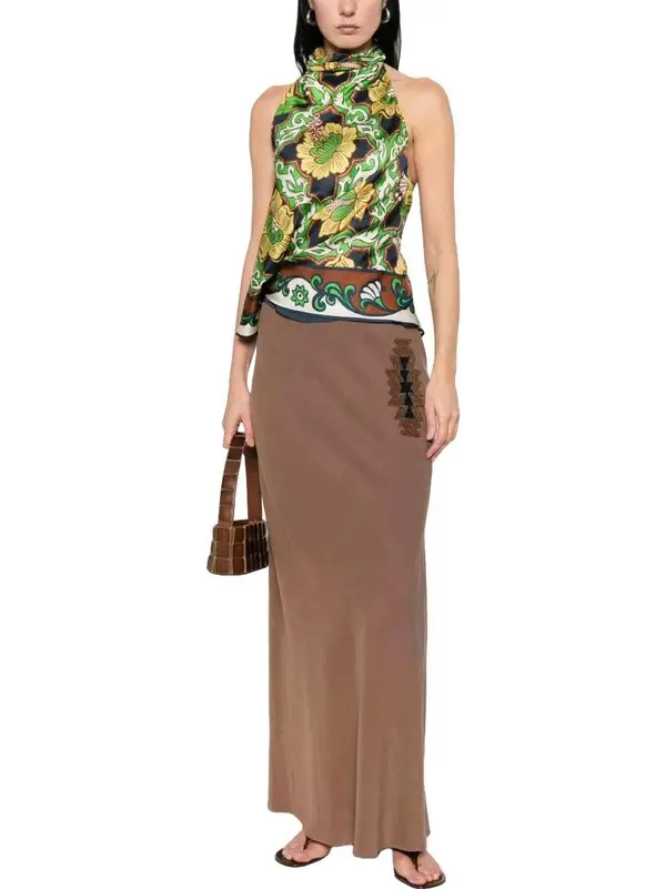 BAZAR DELUXE Maxi Skirt - Brown