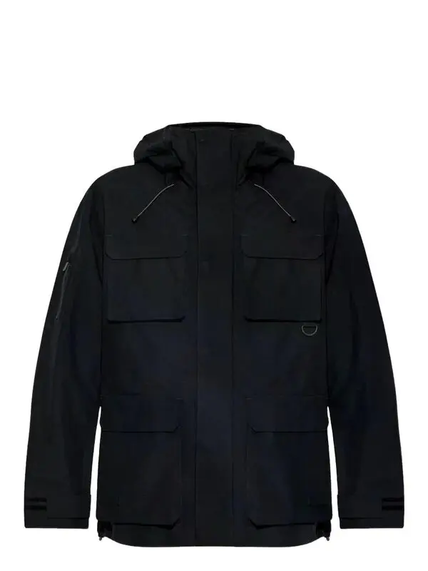 Moose Knuckles Multi-pocket Hooded Jacket - Black