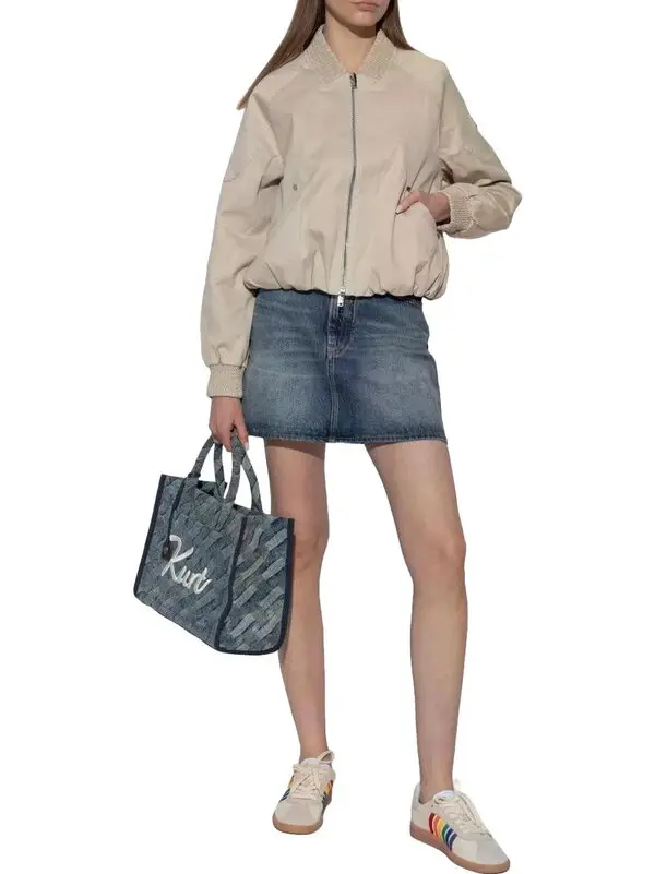 Moose Knuckles Zip-up Bomber Jacket - Neutrals