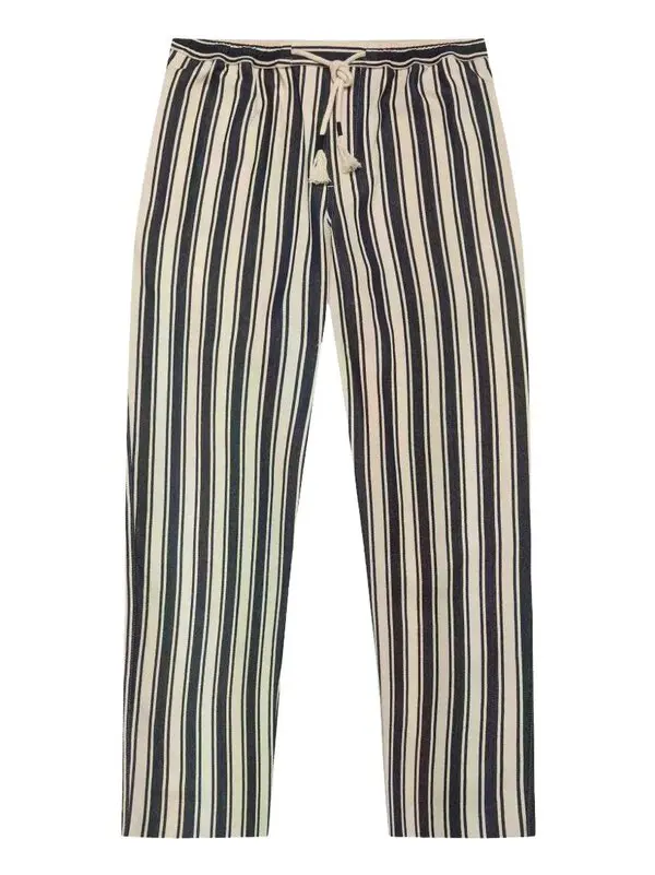 Orlebar Brown Striped Drawstring Trousers - Blue