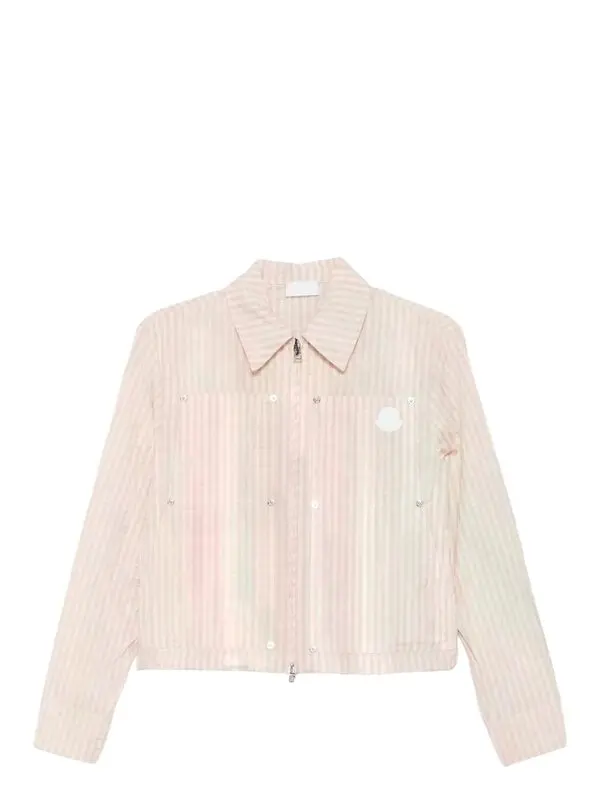 Moncler Gingham Patch Jacket - Neutrals