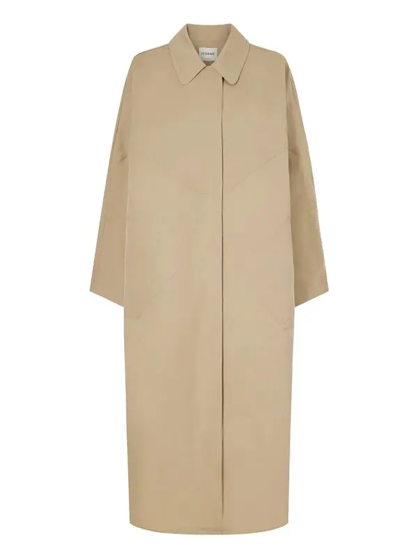 FFORME Vada Cotton-silk Faille Parka - Neutrals