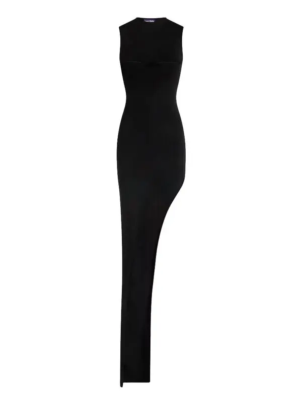 JEAN PAUL GAULTIER The Long Asymmetrical Dress - Black