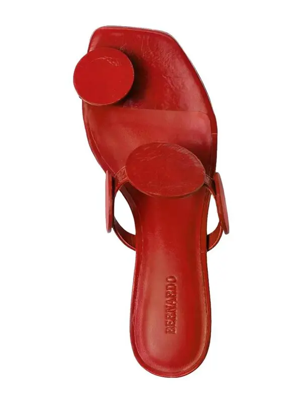 Bernardo Jupiter Moon Toe-ring Sandals - Red