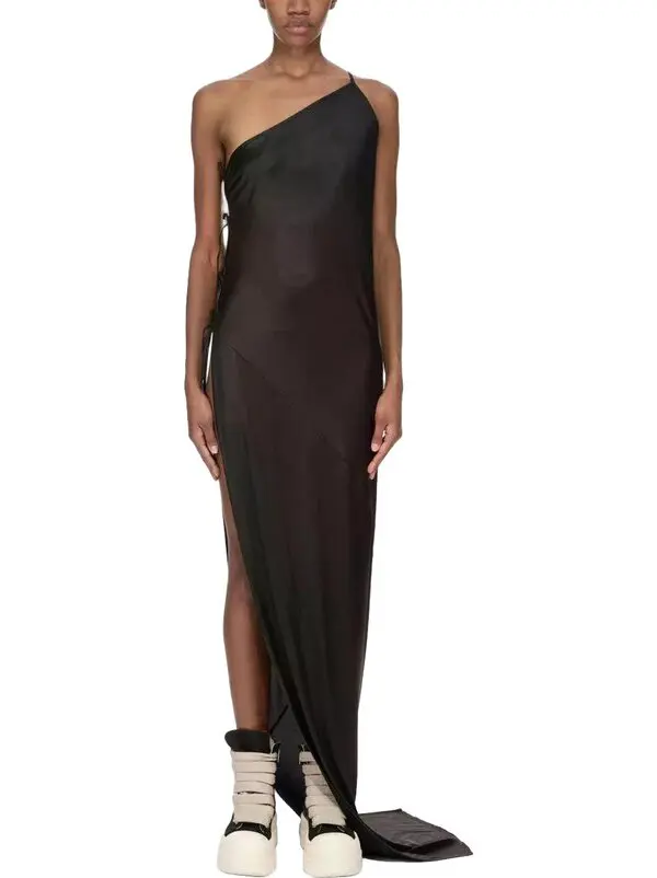 Rick Owens One-shoulder Maxi Dress - Black