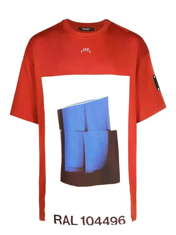A-COLD-WALL* Graphic-print Short-sleeve T-shirt - Red