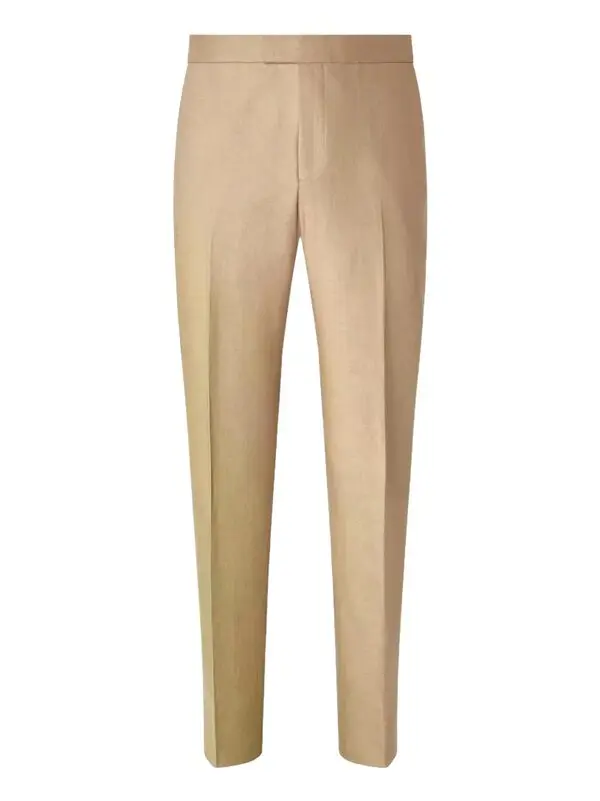 Zegna Oasi Linen Trousers - Neutrals