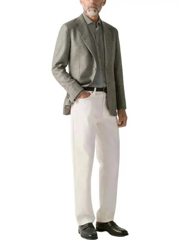 Zegna Buttoned Silk Shirt - Grey