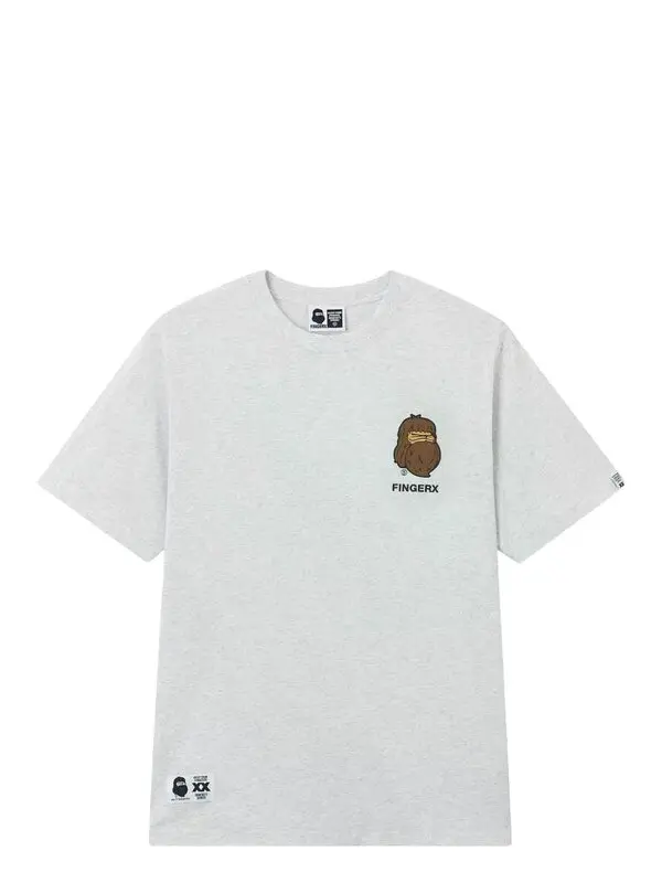 FINGERCROXX Graphic Print T-shirt - Grey