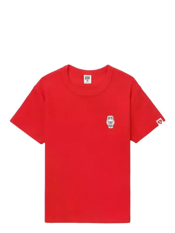 AAPE BY *A BATHING APE Appliqué Crewneck T-shirt - Red