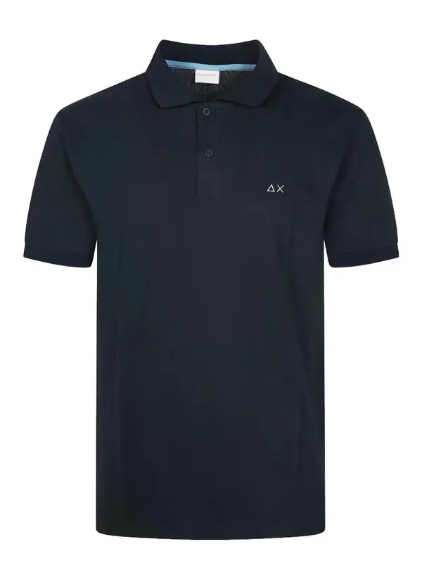 SUN 68 Logo-embroidery Polo Shirt - Blue