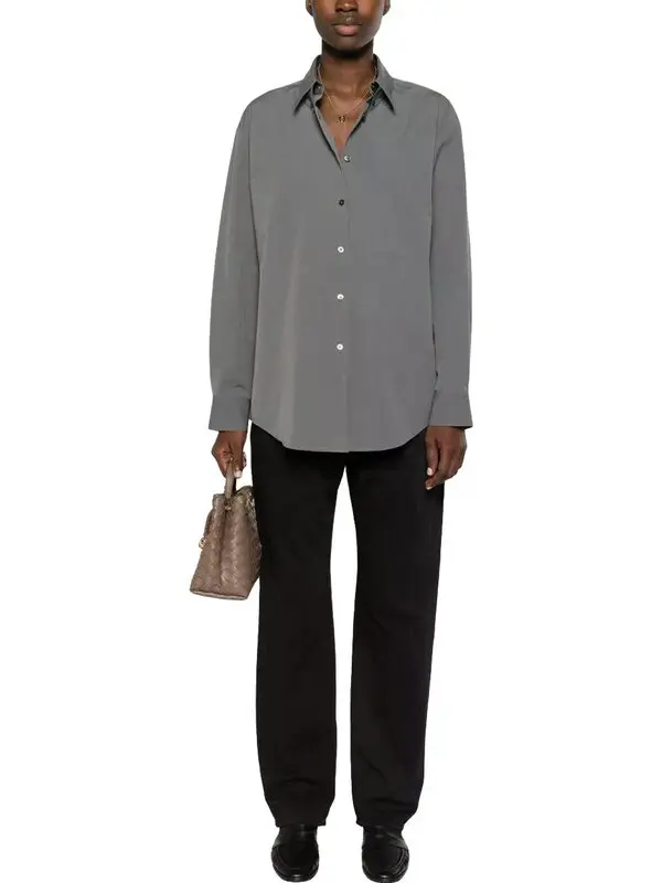 THE ROW Cotton-blend Wide-leg Jeans - Black